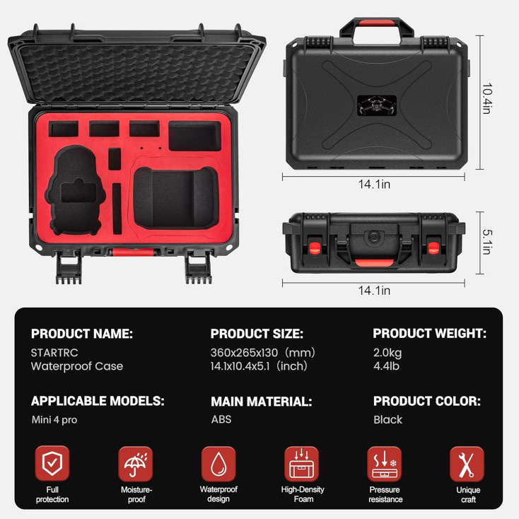 STARTRC Hard Case for DJI Mini 4 Pro