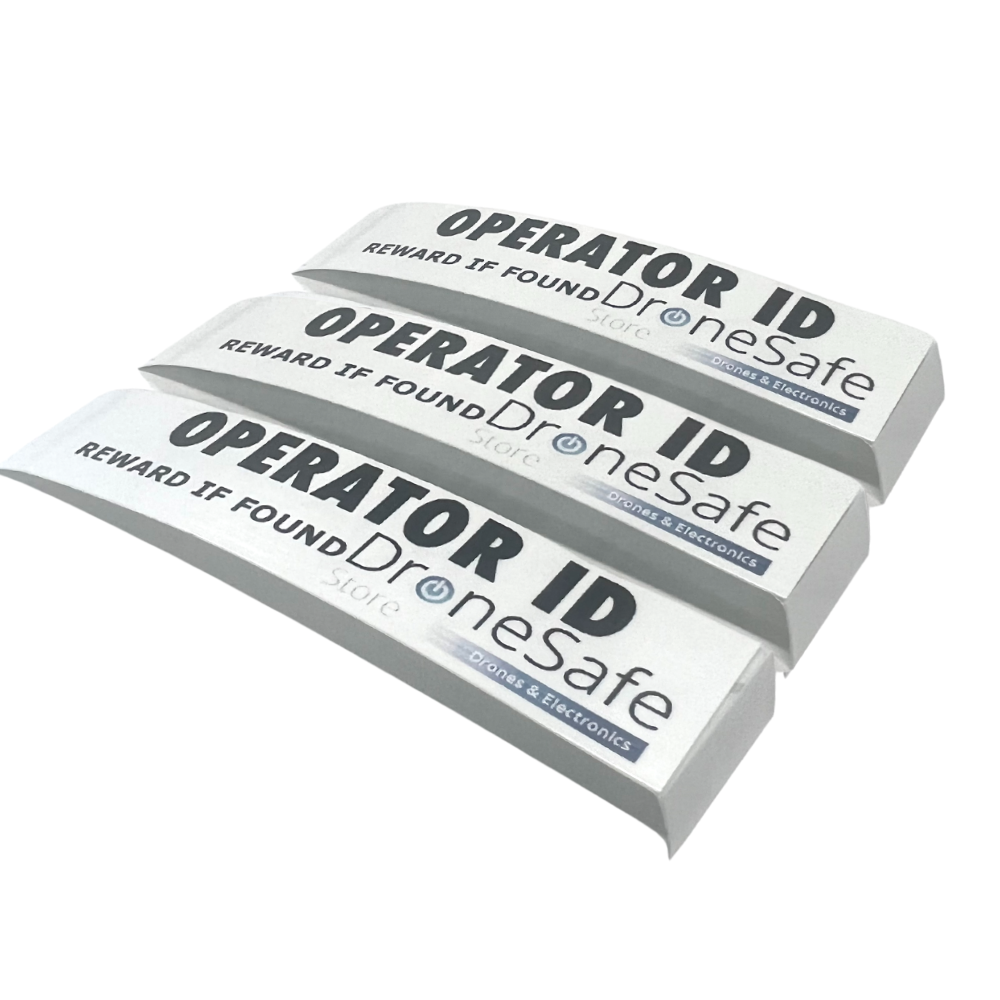 Drone Safe Store Drone Operator ID Stickers