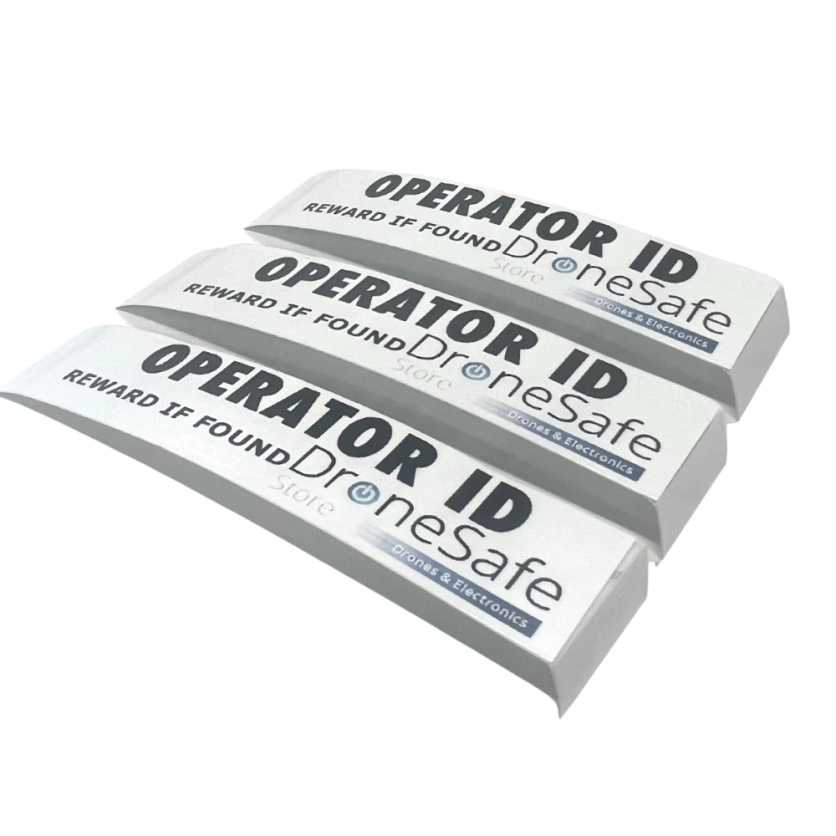 Drone Safe Store Drone Operator ID Stickers